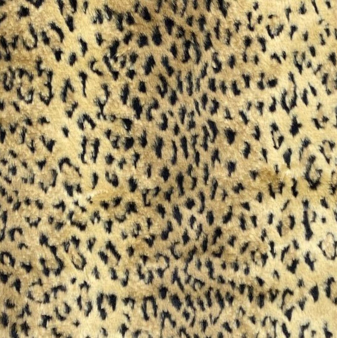Faux Fur Animal Skin CHEETAH Print Pattern Home Decor Upholstery ...