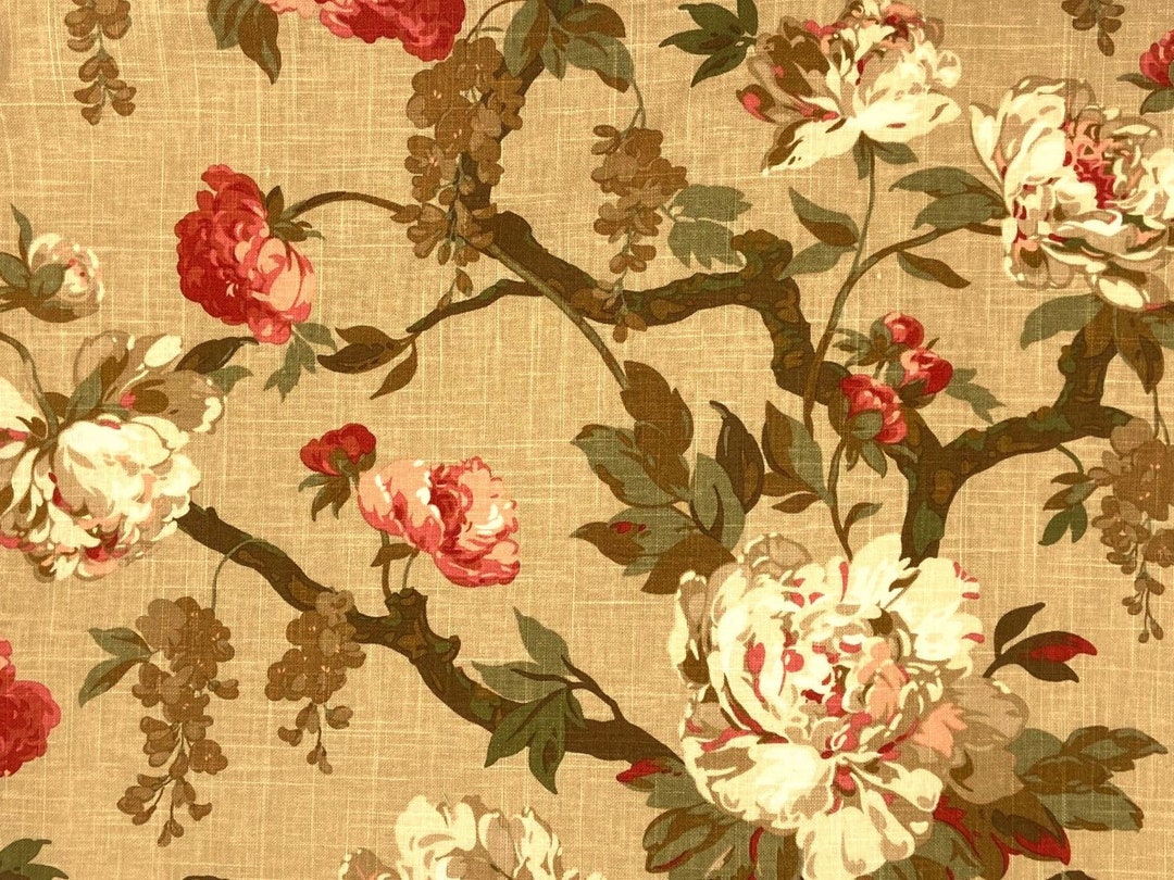 Covington SHERATON Floral VINTAGE LINEN Home Decor Window - Etsy