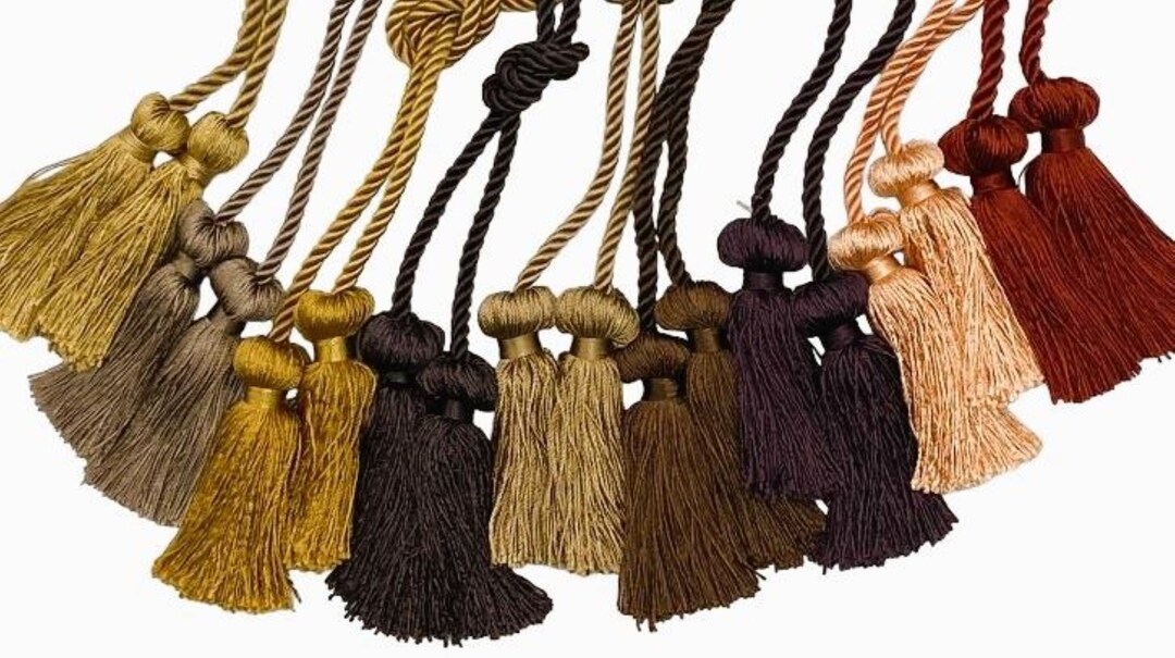 Conso Vintage Decorative Tassel Chair Tie Collection 5068 Pillow ...
