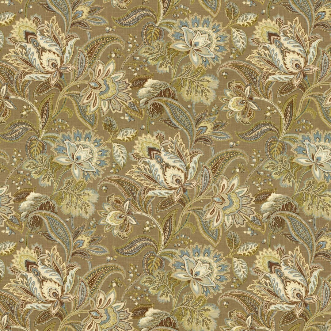 Mill Creek VALDOSTA Cliffside Jacobean Floral SAGE Drapery Curtain ...