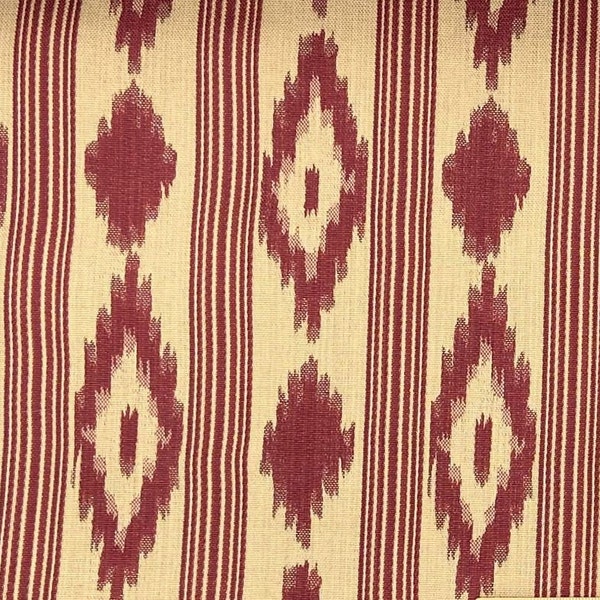Red Ikat Fabric - Etsy