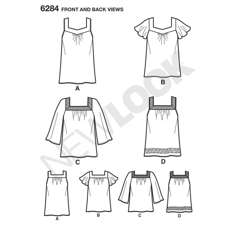 NEW LOOK Simplicity Sewing Pattern S0546 6284 Misses Pullover - Etsy