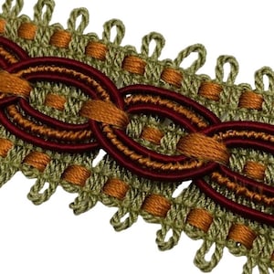 Scroll Gimp Braid Trim, Flat Trimming, Home Decor Crafting Braid, 1.75 ...