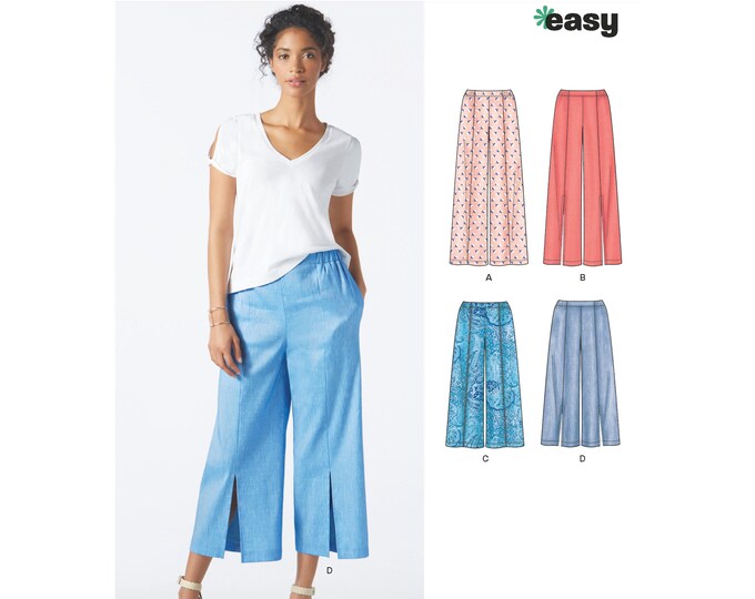 NEW LOOK Simplicity Sewing Pattern S0600 6515, Misses Casual Crop Knee ...