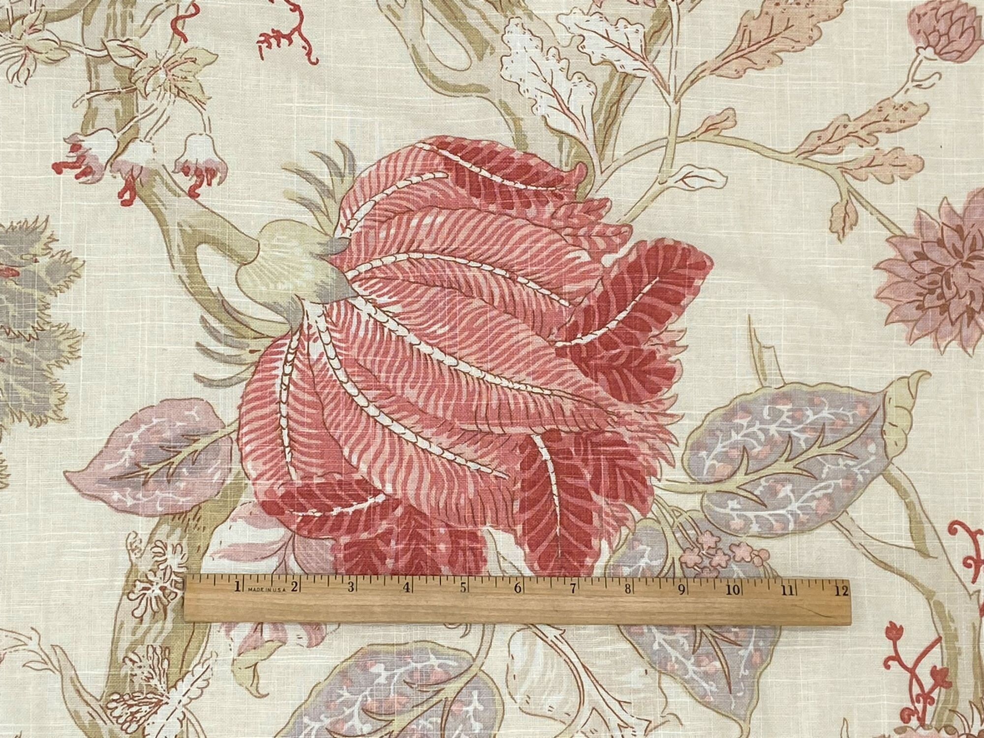 P Kaufmann FLORABUNDA Jacobean Floral OATMEAL Home Decor - Etsy