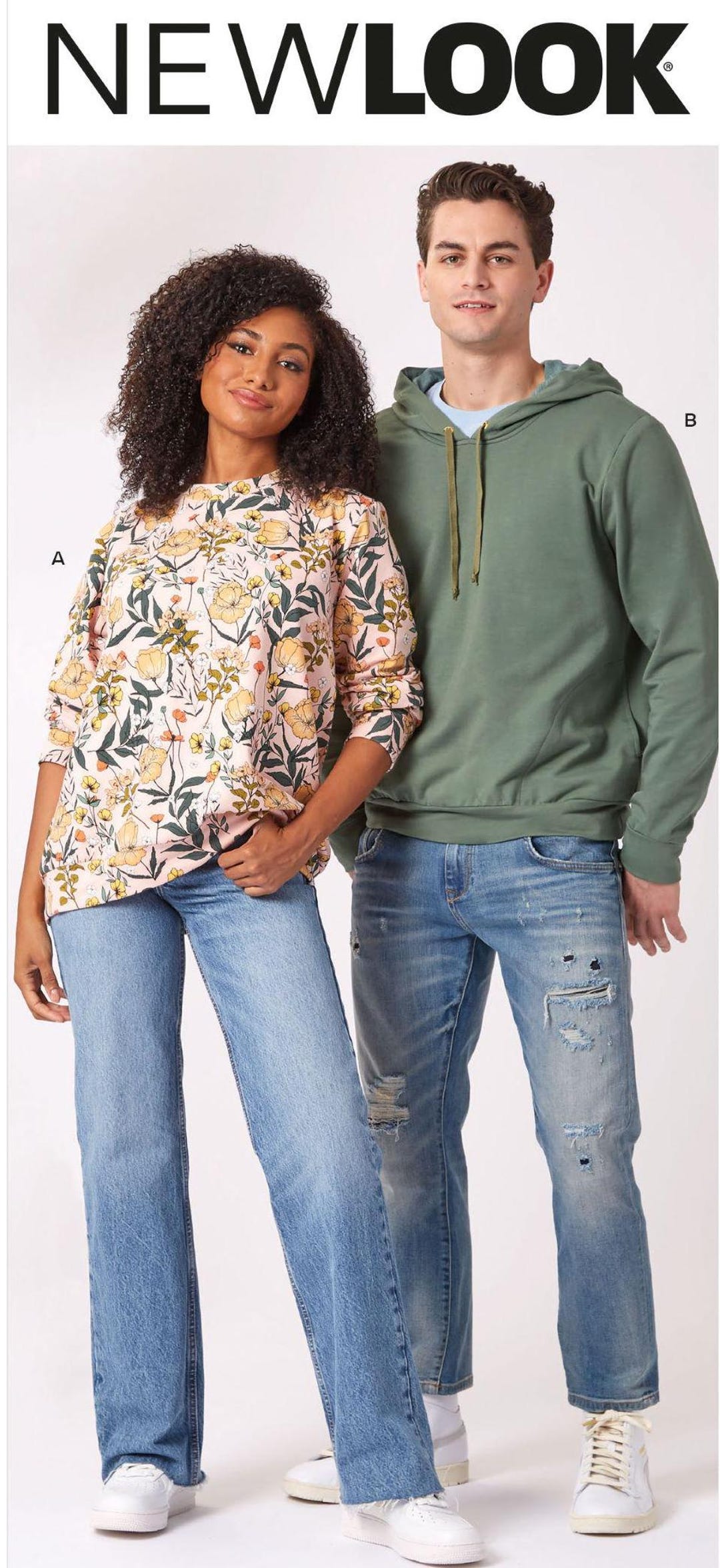 New Look Sweatshirt Sewing Pattern N6759: Men's & Women's Sizes - Etsy