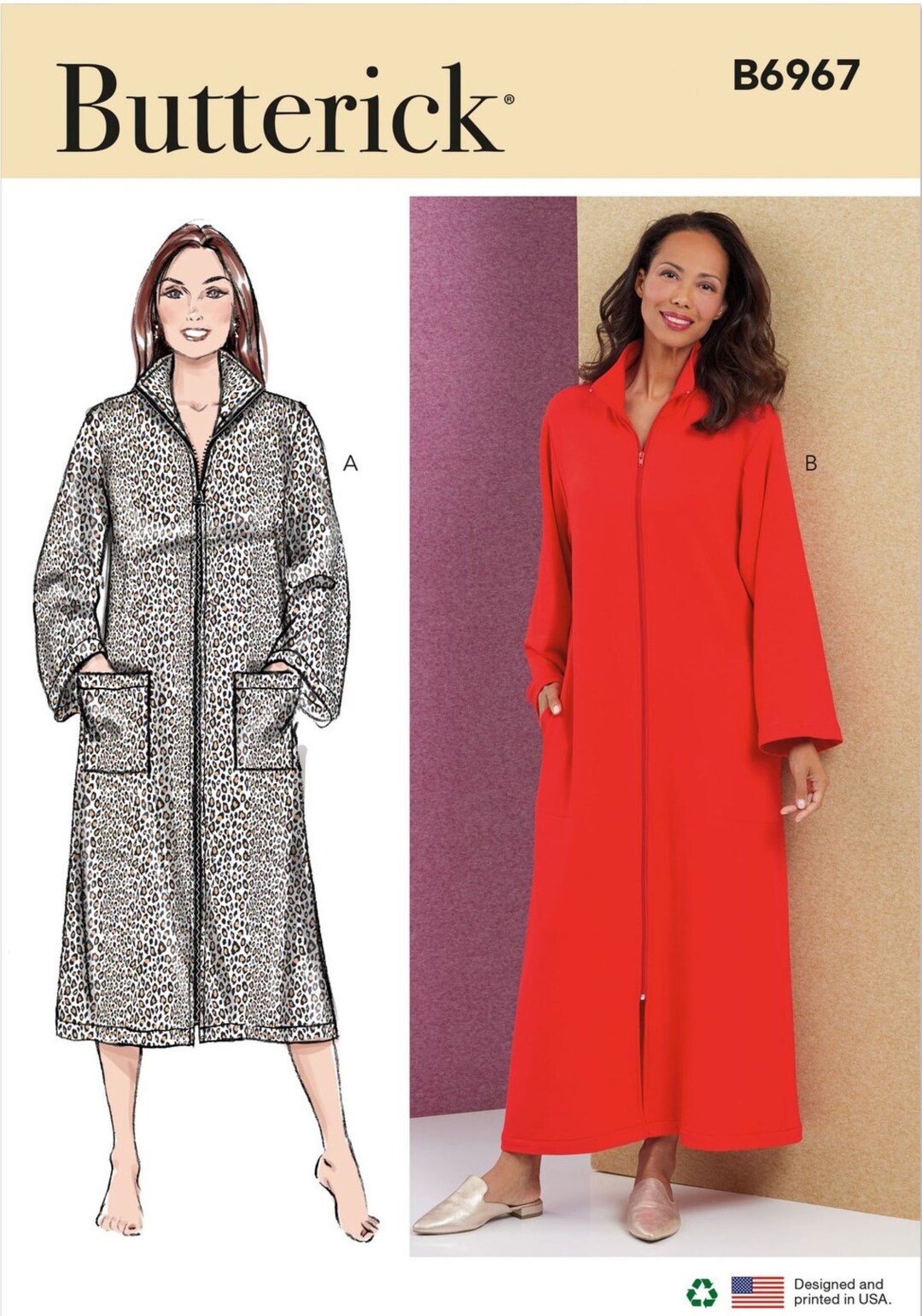 Butterick Sewing Pattern R11903 B6967, Women's Misses' Loose Fitting ...