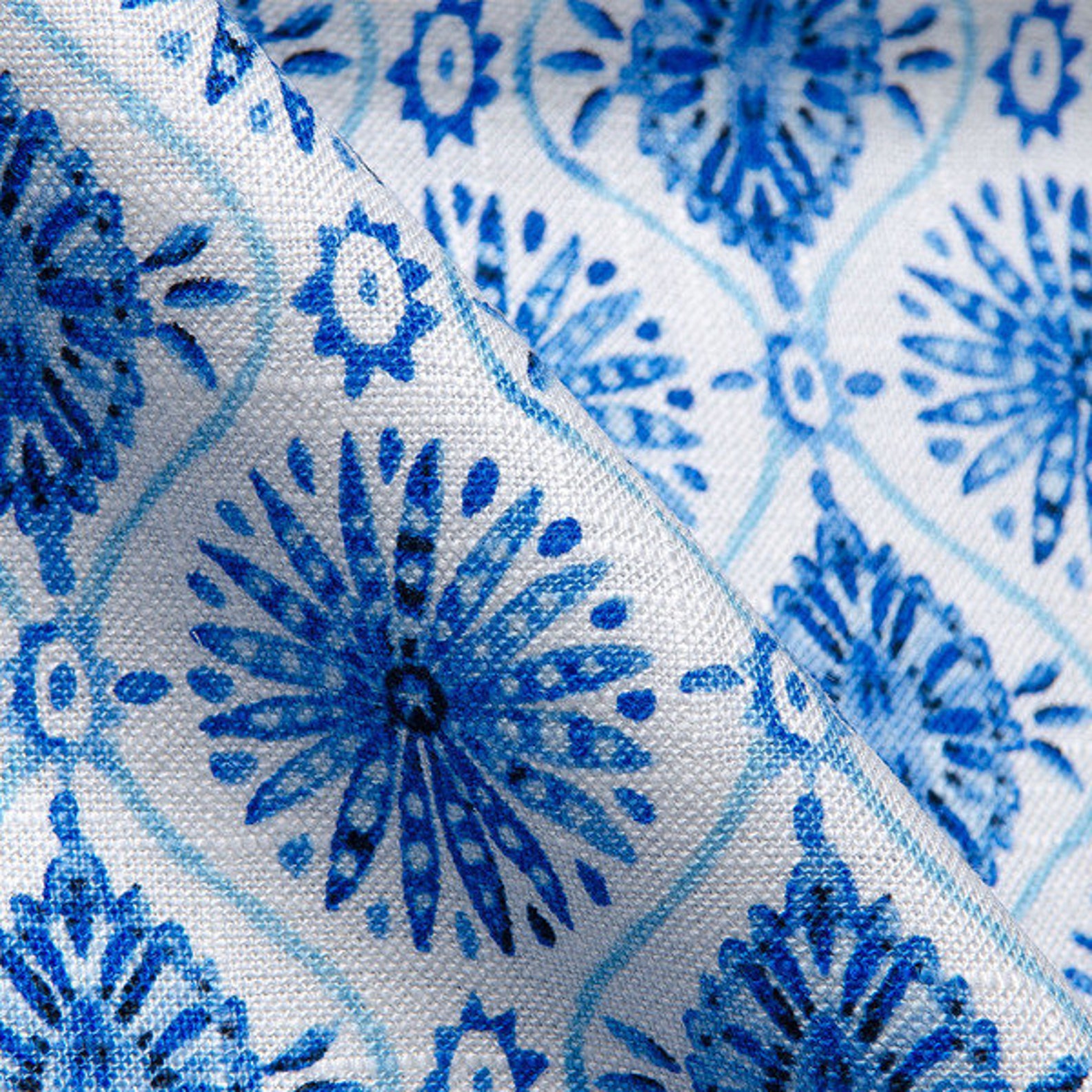 Dena Designs WONDERSTRUCK Floral BLUEBERRY Home Decor Drapery - Etsy