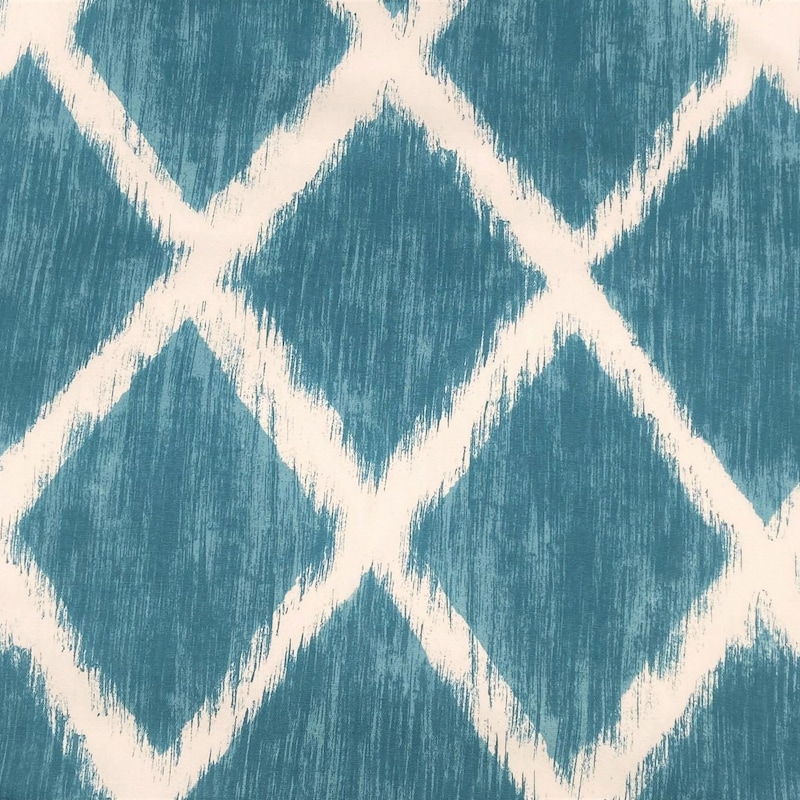 Blue Lattice Fabric - Etsy