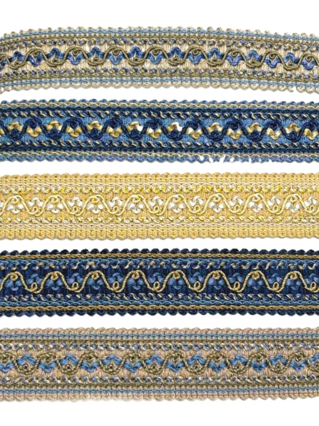 Scroll Gimp Braid Trim: 1.25" Flat Rayon Trimming - Sold by the Yard - Etsy