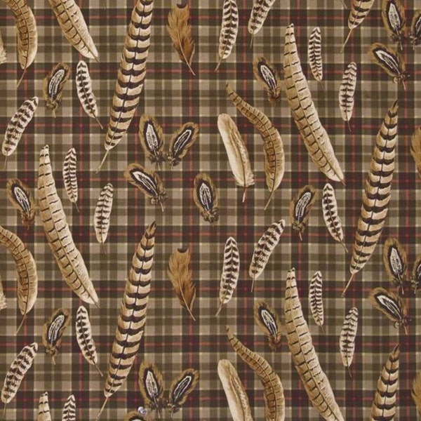 Pheasant Feather Fabric - Etsy