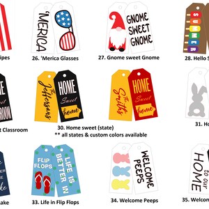 Made to Order Wooden Door Tags - Etsy