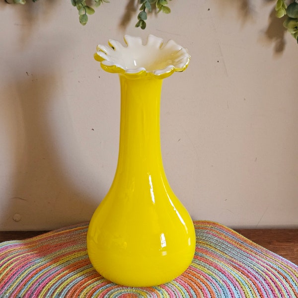 Yellow Flower Vase - Etsy