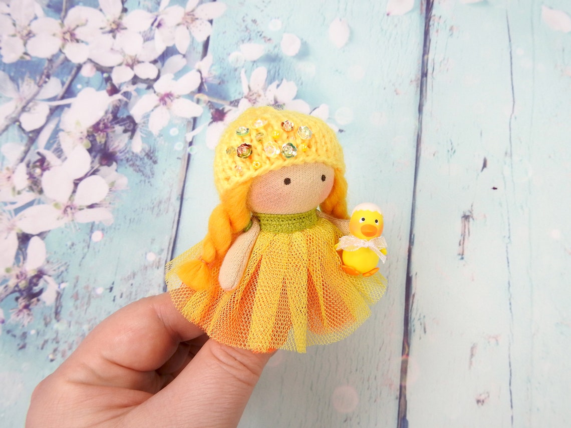 Chickabiddy Small Doll Chicken Doll Nestling Little Doll - Etsy