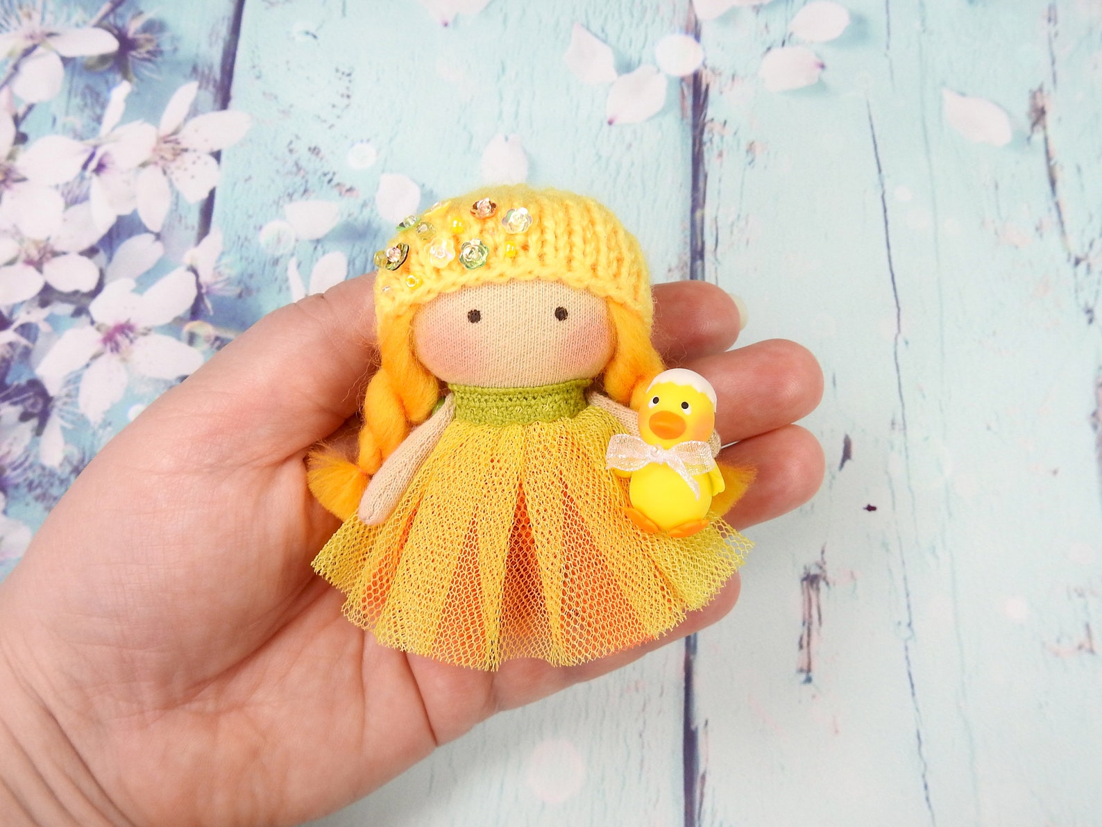 Chickabiddy Small Doll Chicken Doll Nestling Little Doll - Etsy