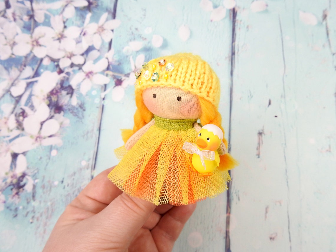 Chickabiddy Small Doll Chicken Doll Nestling Little Doll - Etsy