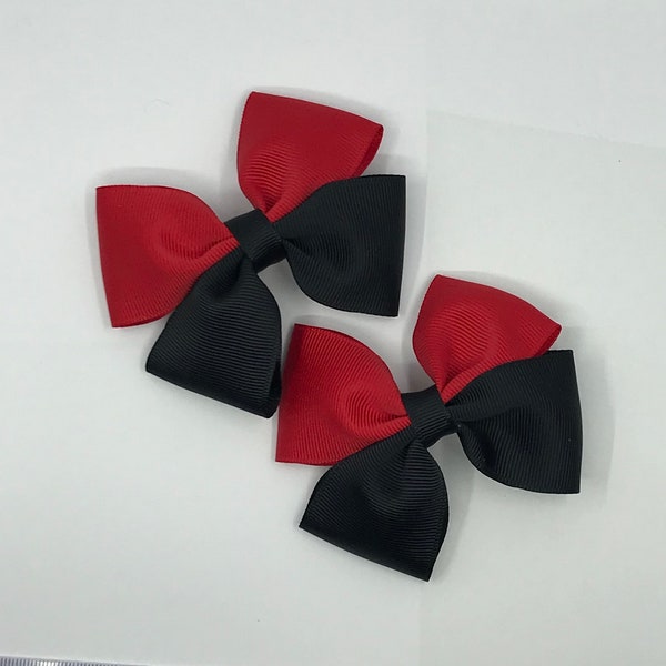 Red and Black Bows - Etsy