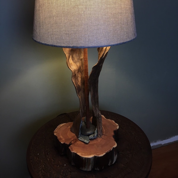 Birch Table Lamp - Etsy