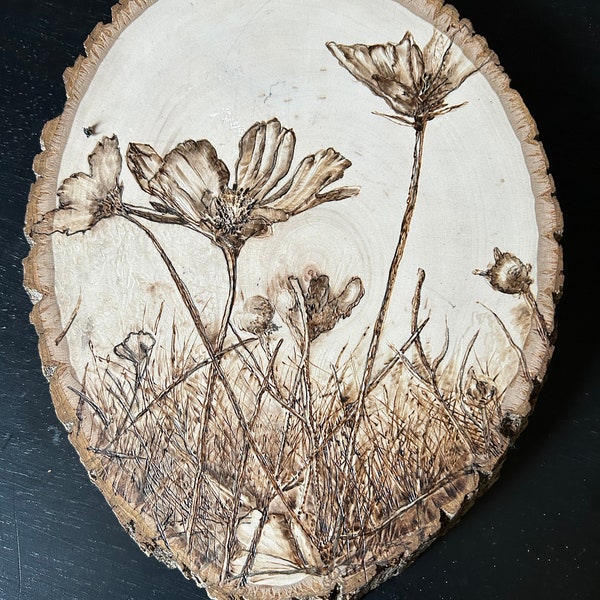 Flowers Pyrography - Etsy