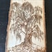 Original Pyrography/woodburning Art - Spring Willow - Etsy