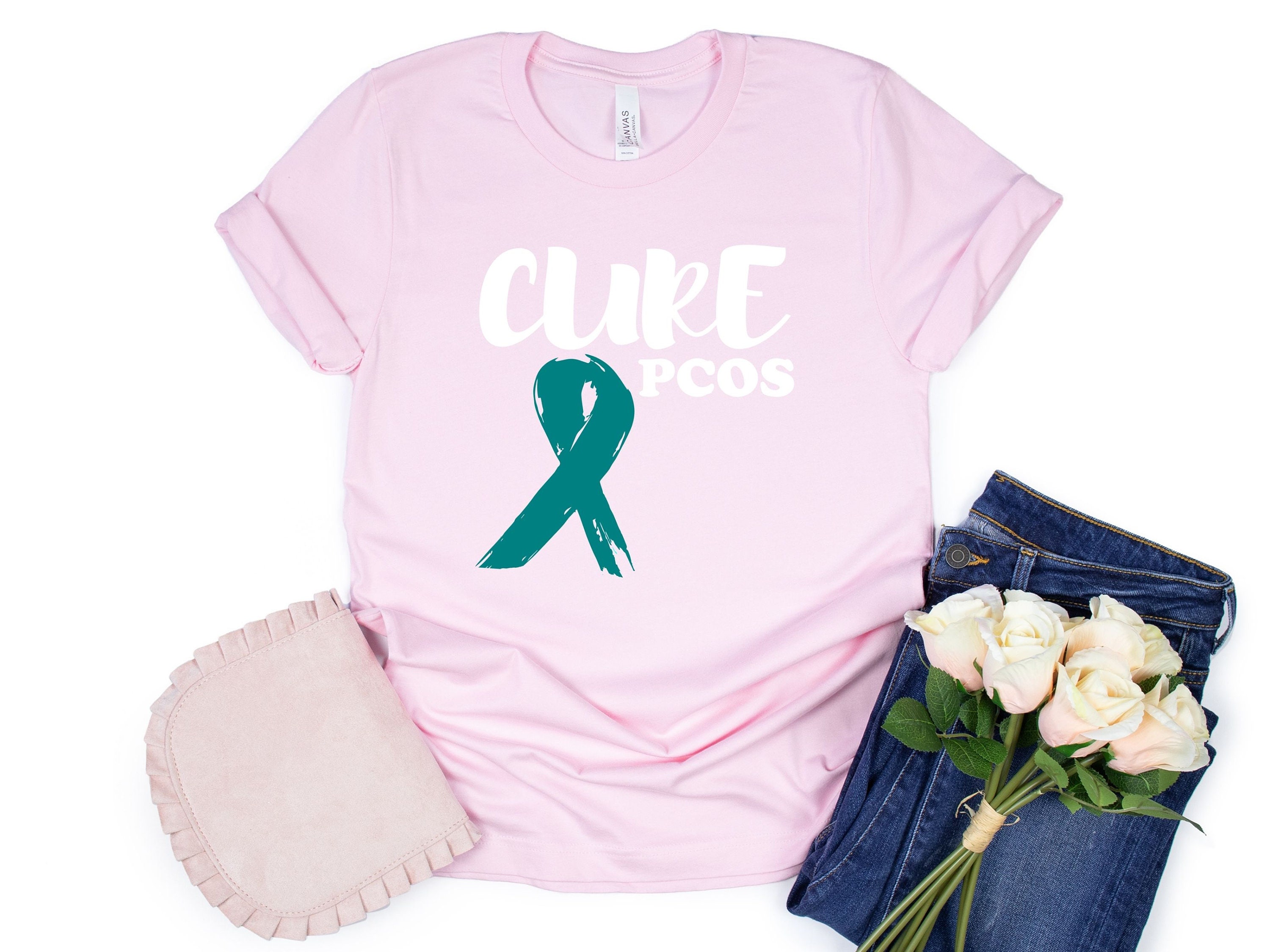 Cure PCOS PCOS Awareness T-shirt PCOS Shirt Pcos Support - Etsy UK