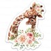 Giraffe Sticker Giraffe Vinyl Sticker Giraffe Mom and Baby - Etsy