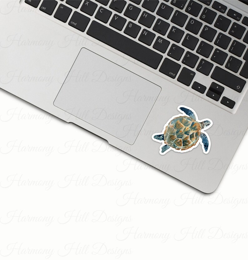 Sea Turtle Sticker Turtle Vinyl Sticker Turtle Waterproof - Etsy