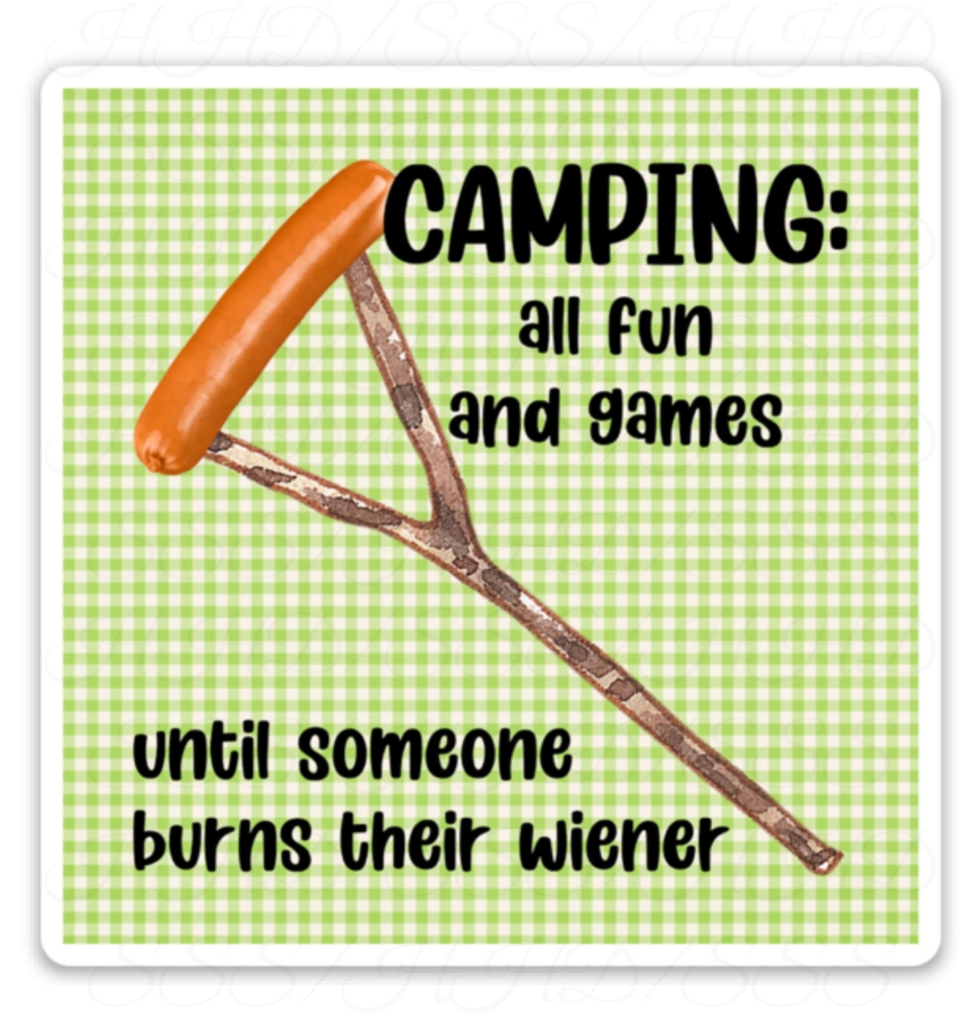 Camping Sticker Camping Vinyl Sticker Camping All Fun and - Etsy