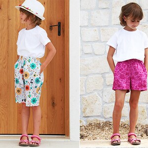 PDF Sewing Pattern Set - Women's and Children's Short Shorts / Bermuda ...