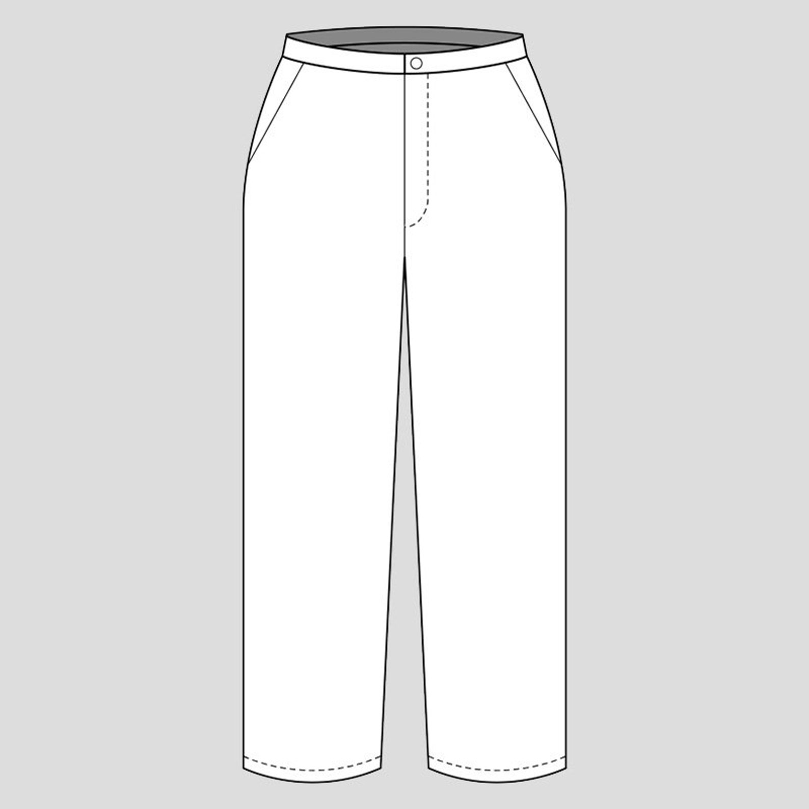 PDF Sewing Pattern Womens Straight Pants ROAD sizes 3252 - Etsy