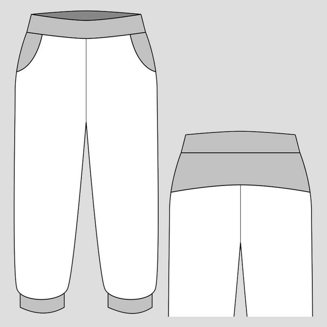 PDF Sewing Pattern - Children's Sweatpants FOREST (sizes 80–164) - Etsy