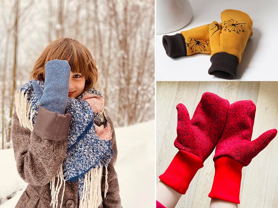 PDF Sewing Pattern - Children's & Women's Mittens BIG TOE - Etsy