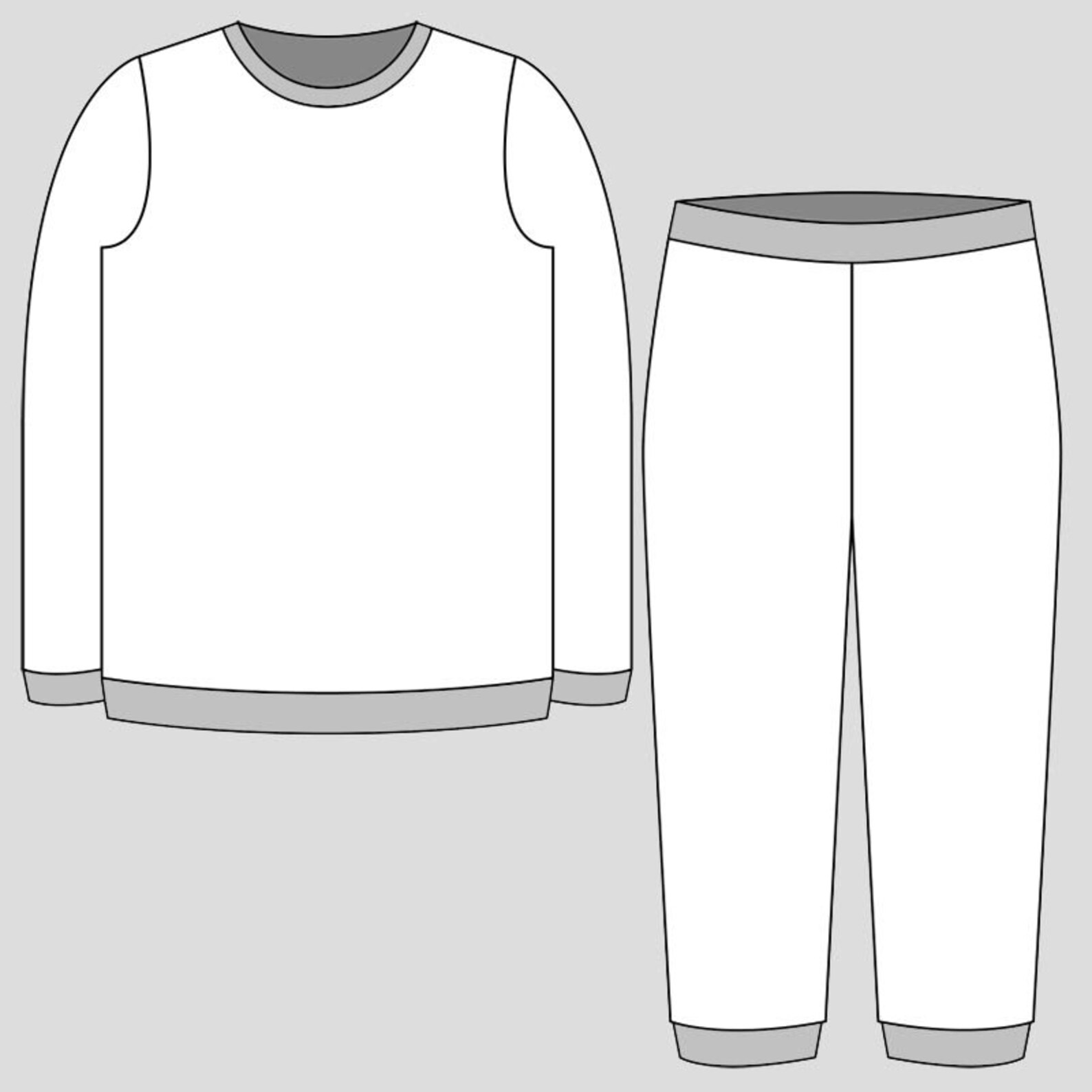 Patron PDF - Pyjama enfant BASIC (tailles 80 - 164) - Etsy France