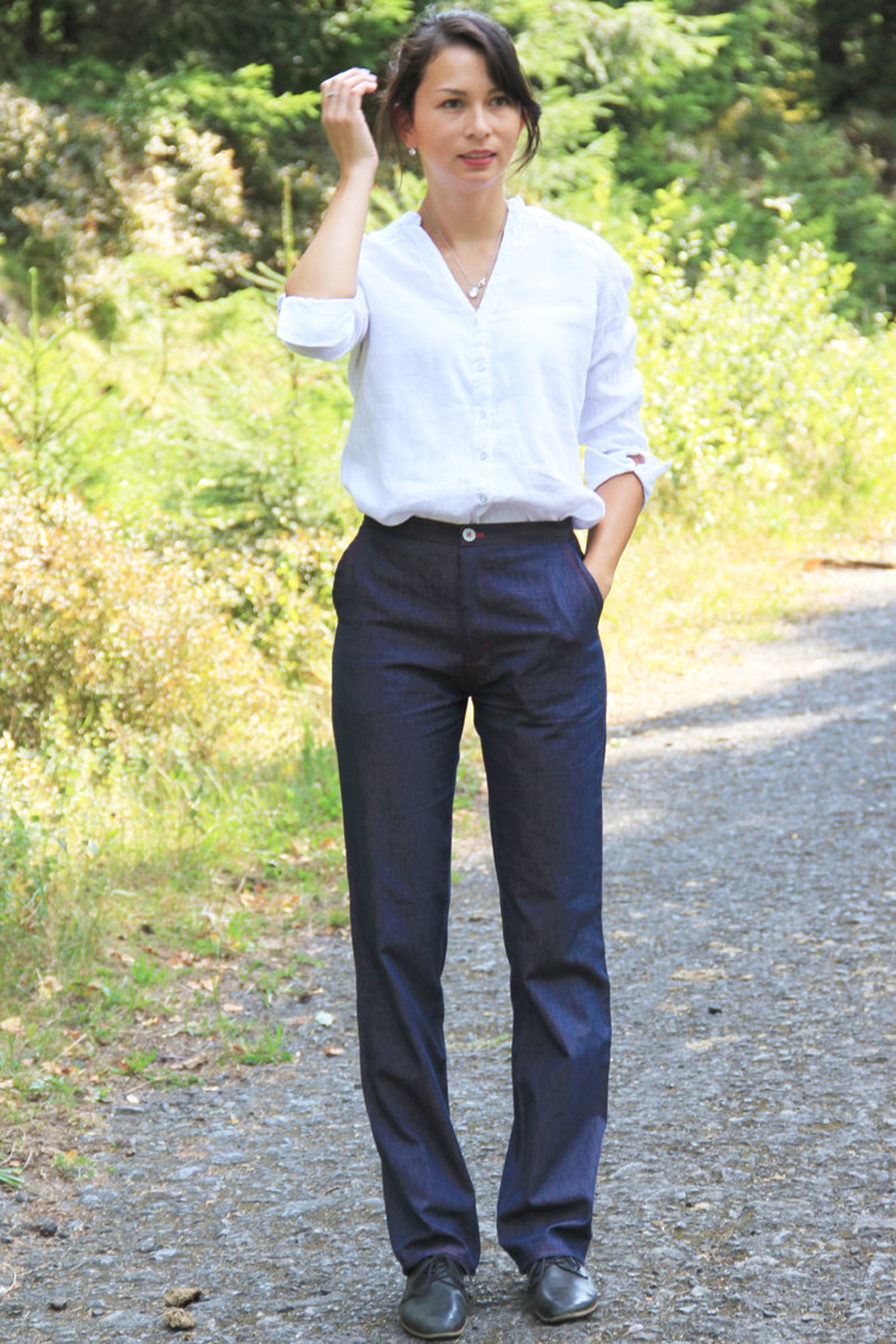 PDF Sewing Pattern Womens Straight Pants ROAD sizes 3252 - Etsy