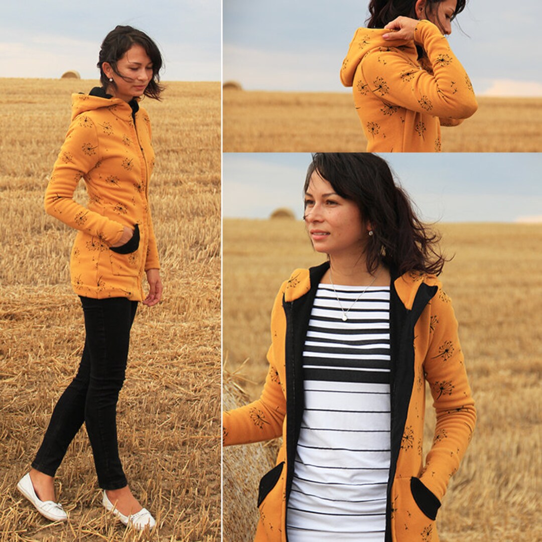 PDF Sewing Pattern - Women’s Zipper Sweatshirt AUTUMN MEADOW (sizes 32 ...