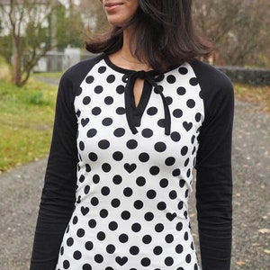 PDF Sewing Pattern – Women’s Close-fitting T-shirt STRAP UP With a Tie ...