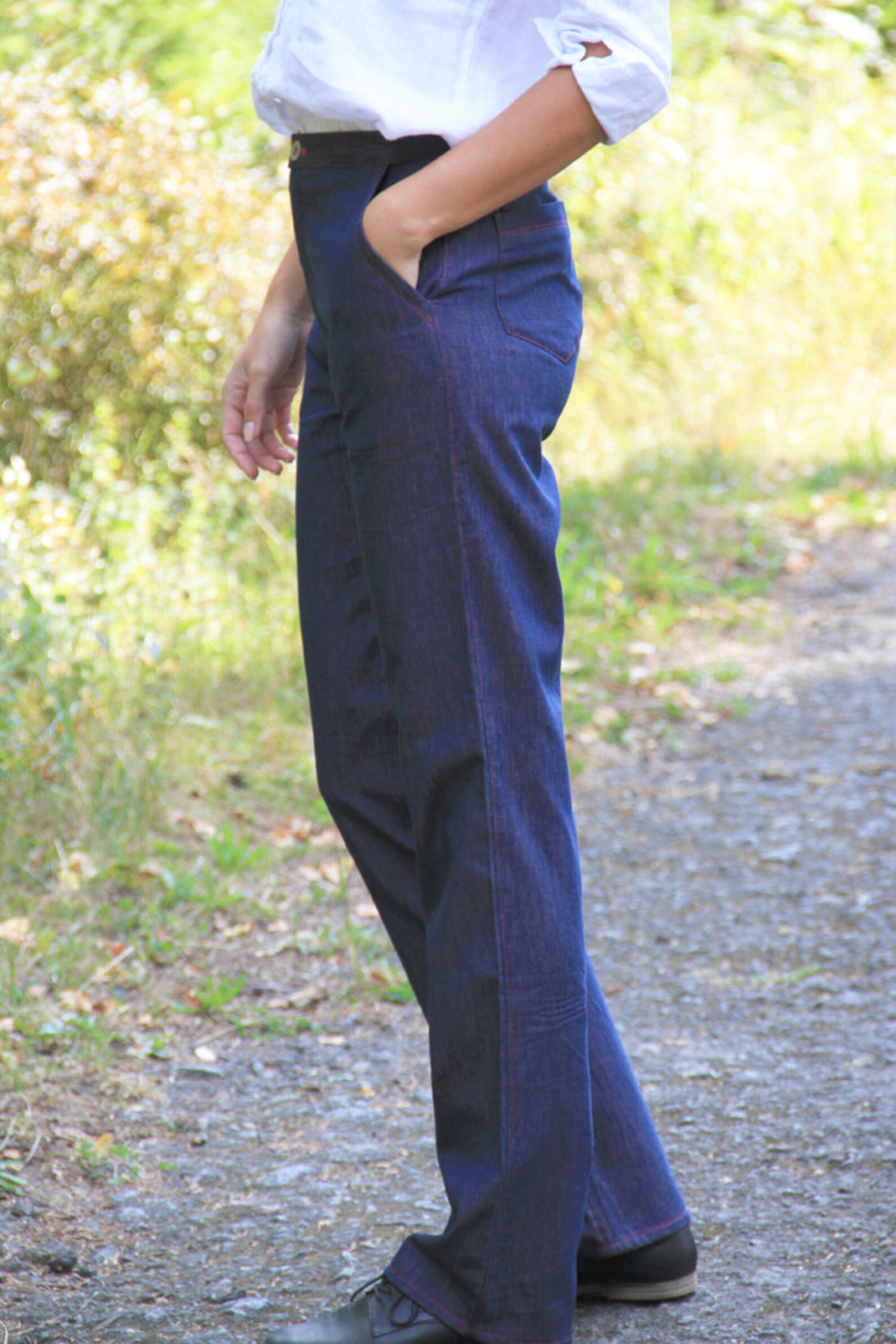 PDF Sewing Pattern Womens Straight Pants ROAD sizes 3252 - Etsy