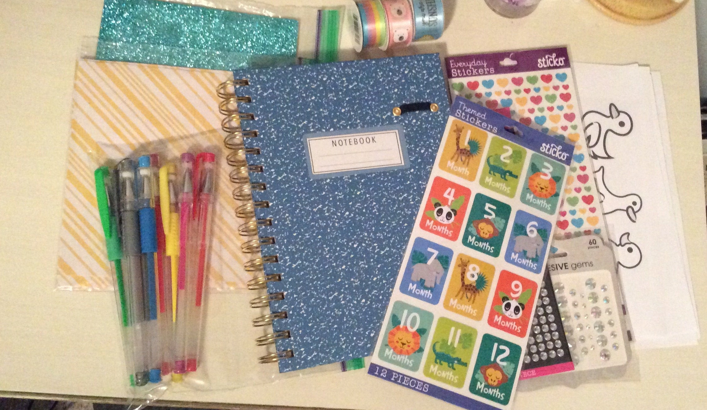 Baby Scrapbook Kit, Baby’s First Year Memory Book, Journal, Stickers ...