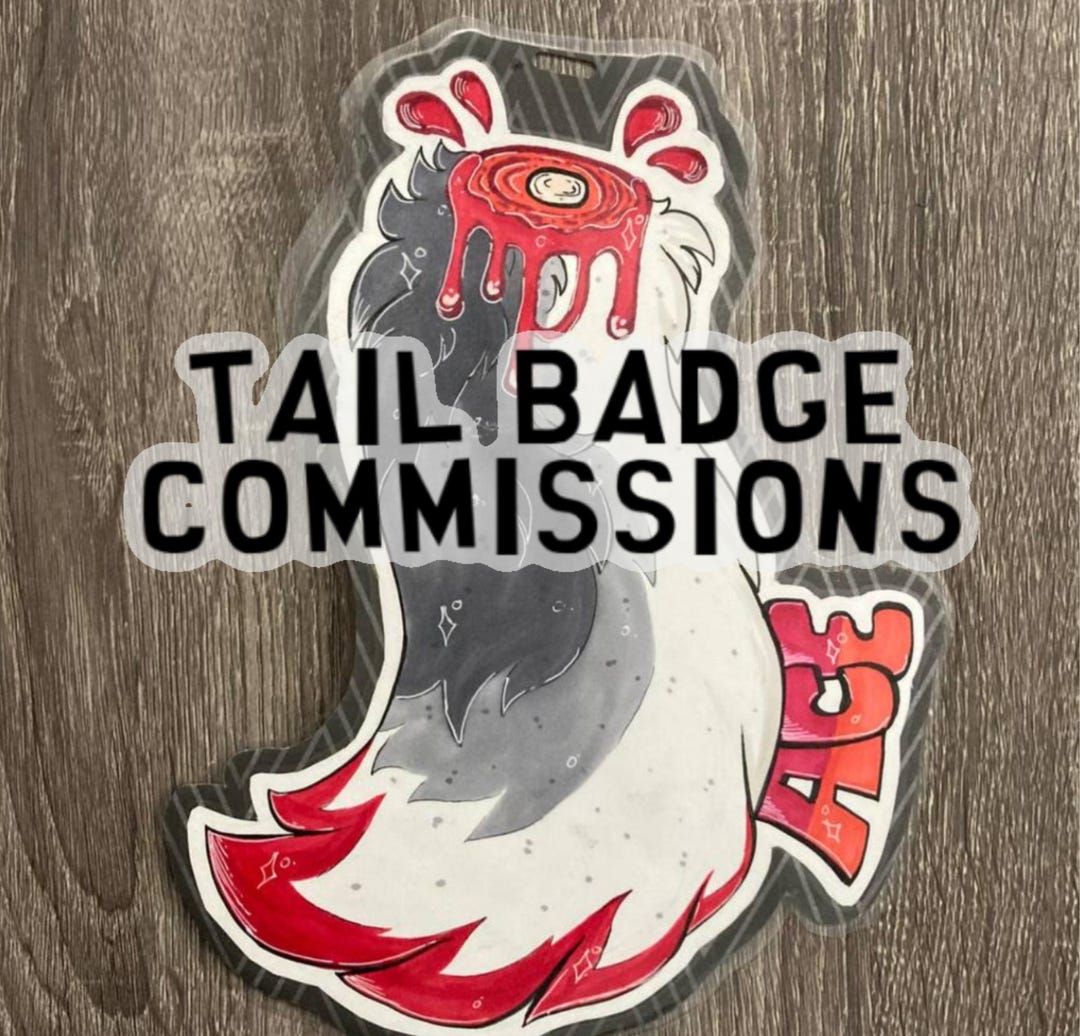 Aces TRADITIONAL Furry Tail Badge Commissions - Etsy