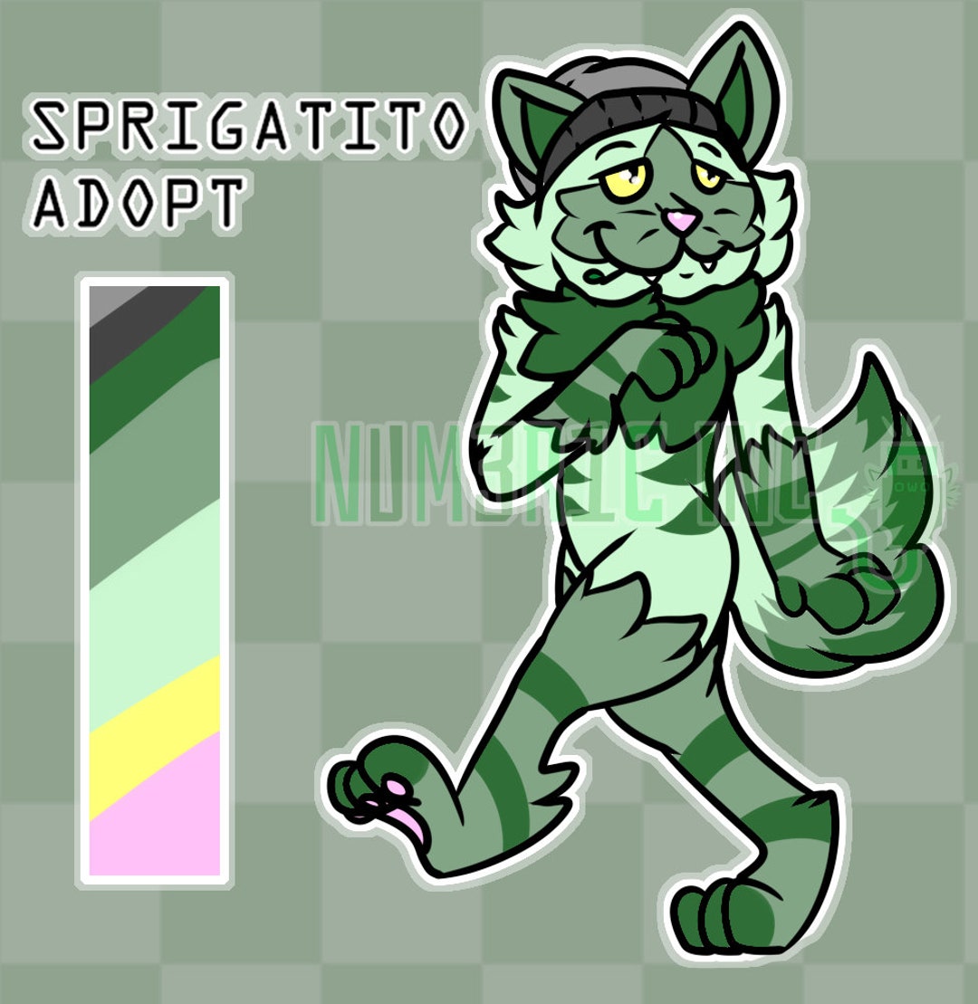 Sprigatito Anthro Adoptable - Etsy