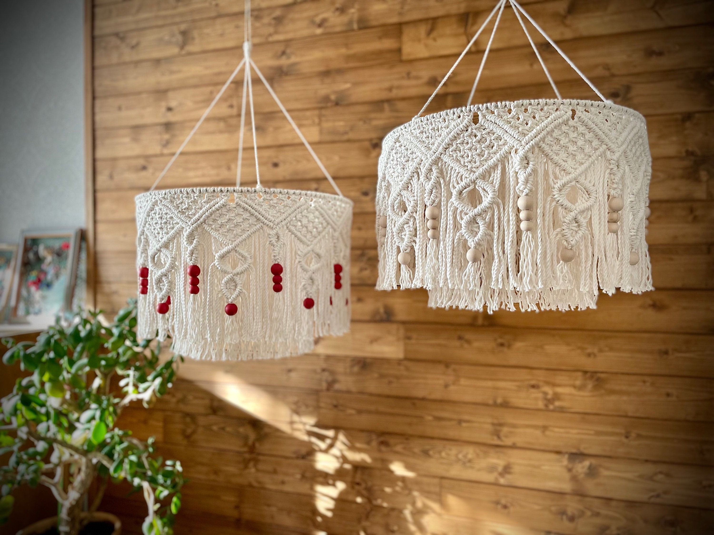 Macrame Lamp Shade, Lampshade, Diameter 50cm - Etsy