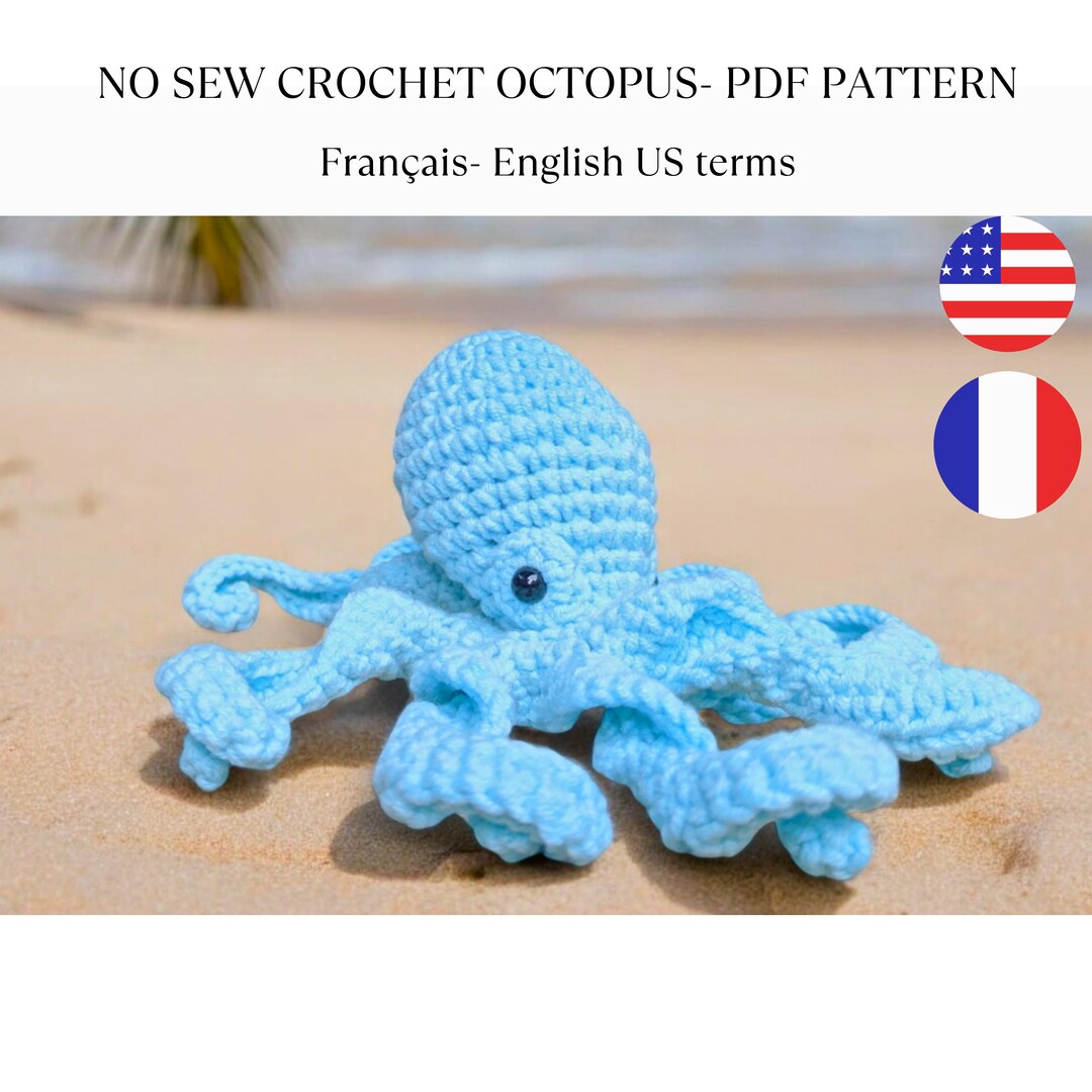 No-sew Octopus Crochet Pattern. Quick, Easy, Beginner-friendly! Create ...