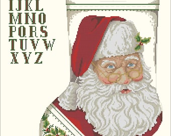 Santas Truck Stocking Cross Stitch Chart PDF Digital Pattern - Etsy
