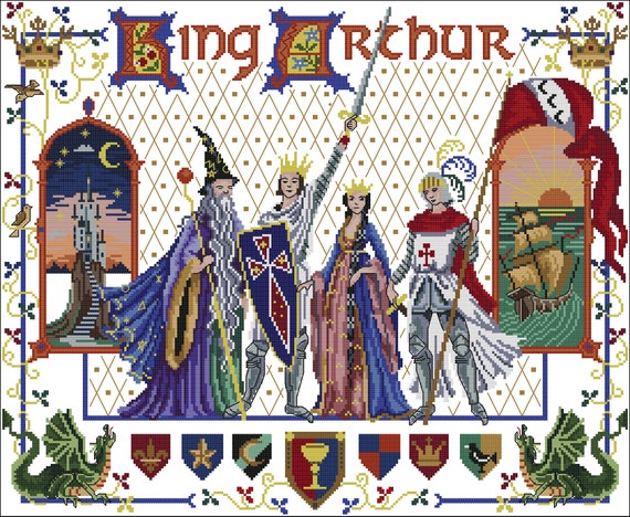 King Arthur Cross Stitch Pattern PDF Digital Pattern - Etsy