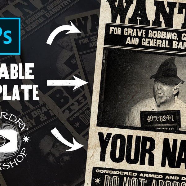 Wanted Poster - Etsy