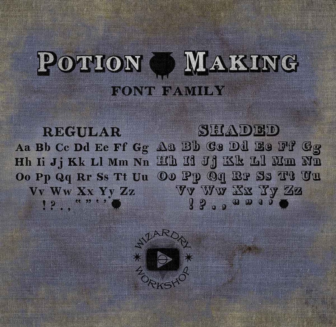 Potion Making Font Family - Etsy