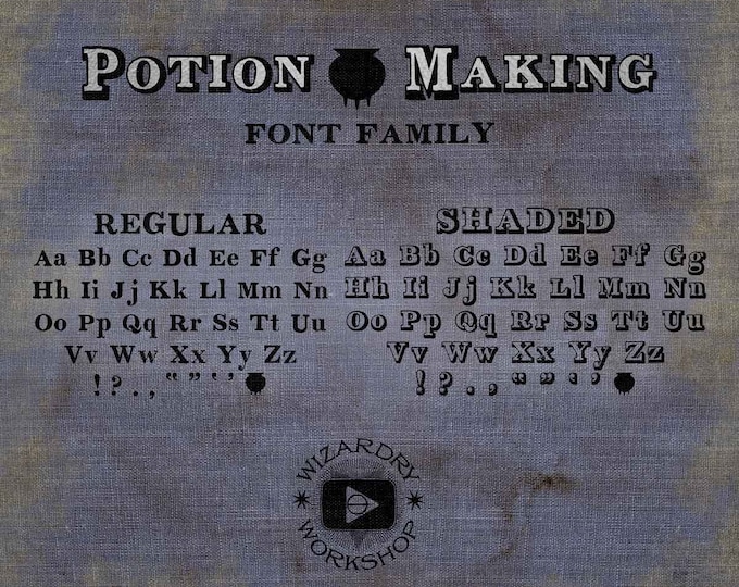 Potion Making Font Family - Etsy