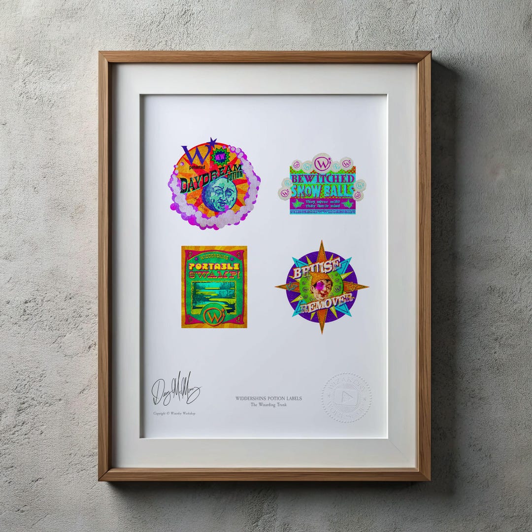 Joke Shop Potion Labels Art Print - Etsy