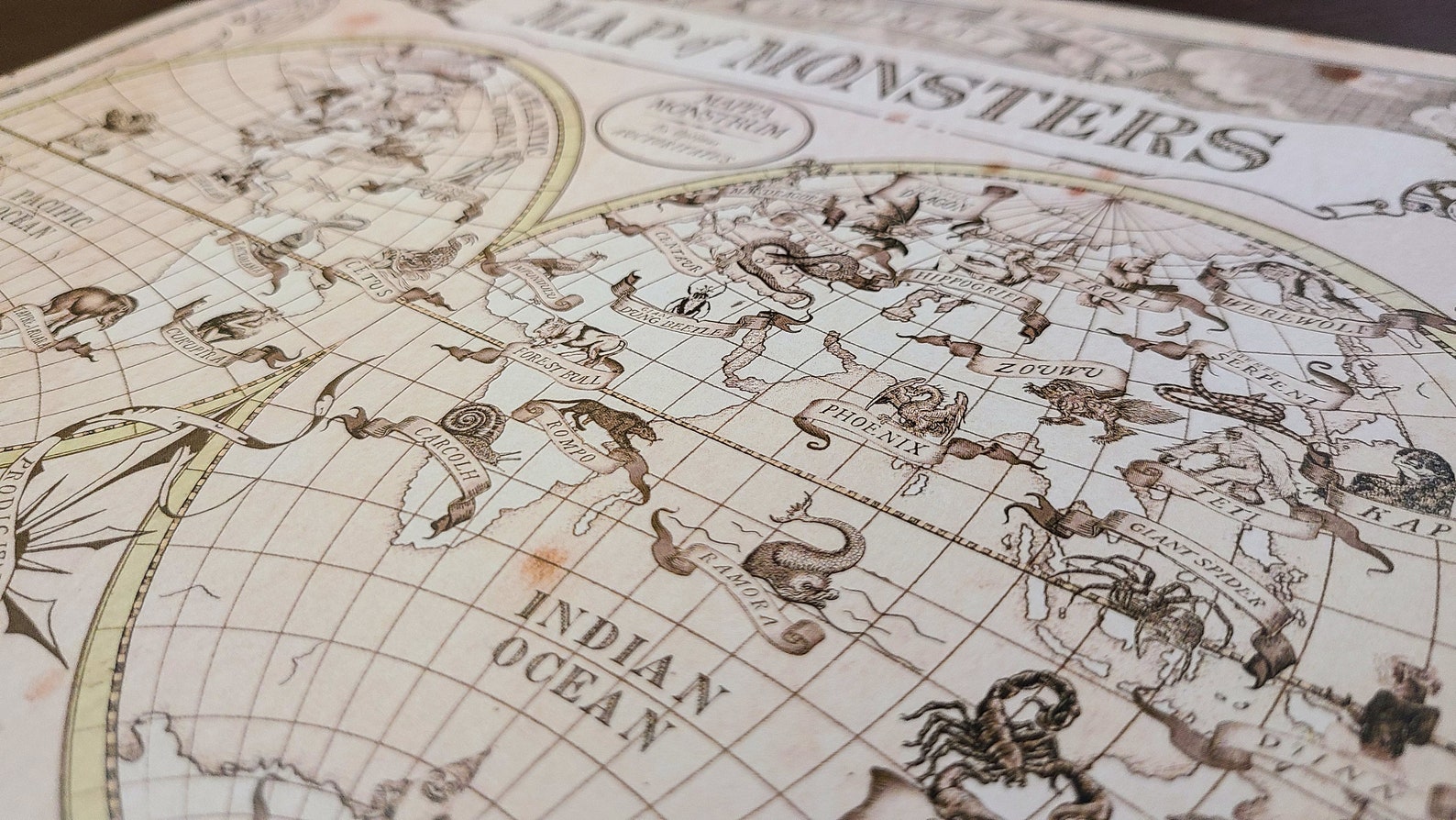 Map of Monsters | Etsy