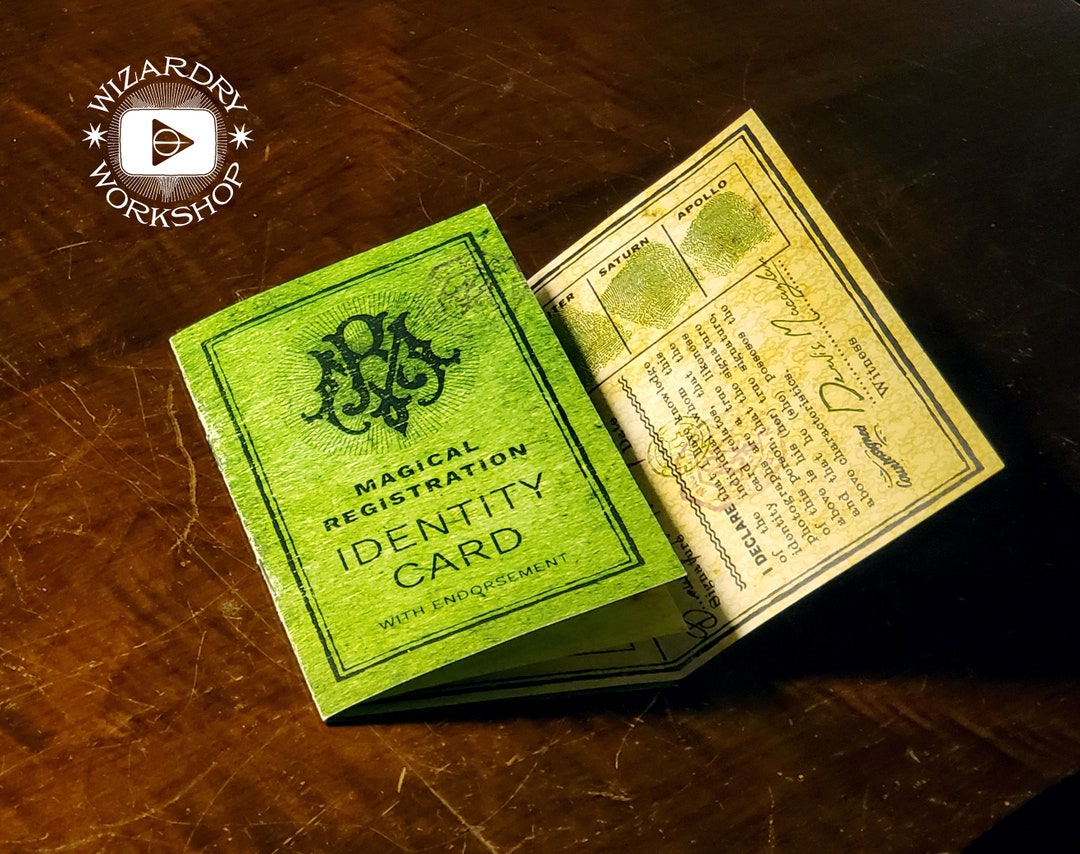 Magical ID Card - Etsy